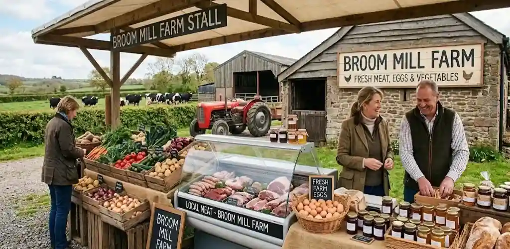 Broom Mill Farm Shop & Mill Kitchen Restaurant County Durham